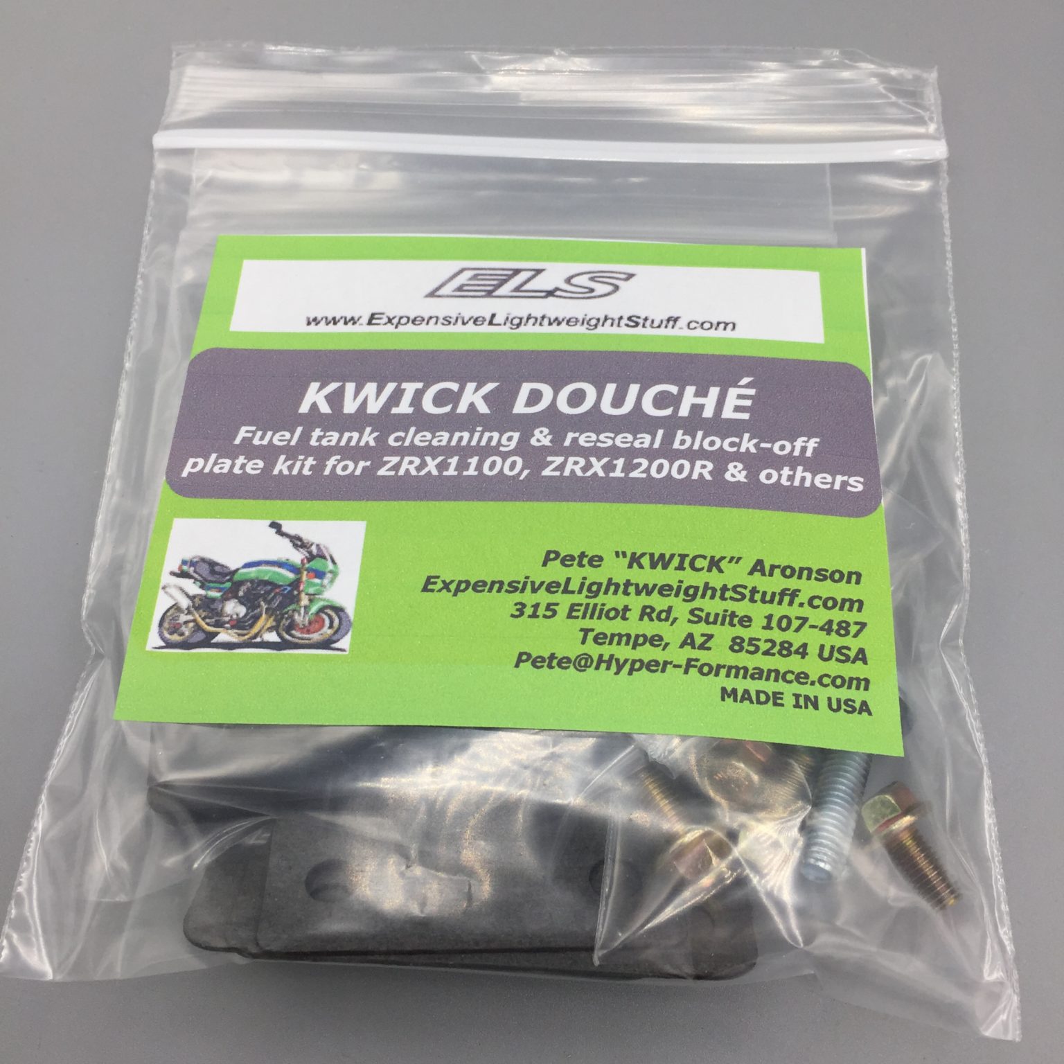 KWICK Douche’ Fuel Tank Cleaning Block-Off Plate Kit ...